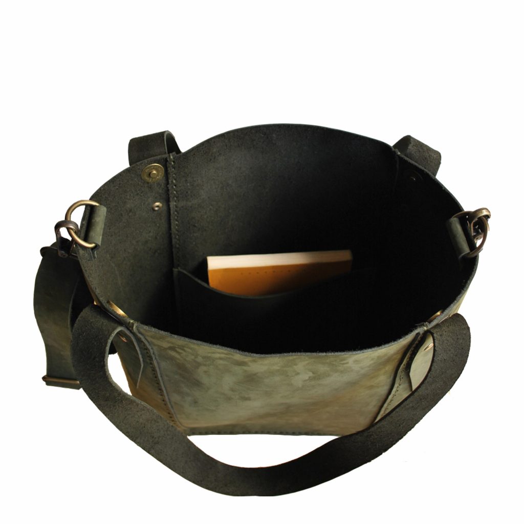 Waxed Canvas Tote Bag Mavi - Atolye Circle